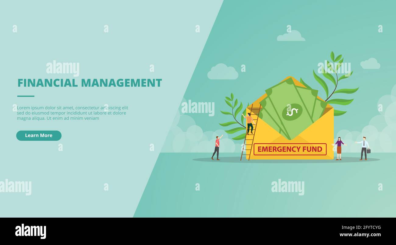 financial backup plan for website design template banner or slide ...