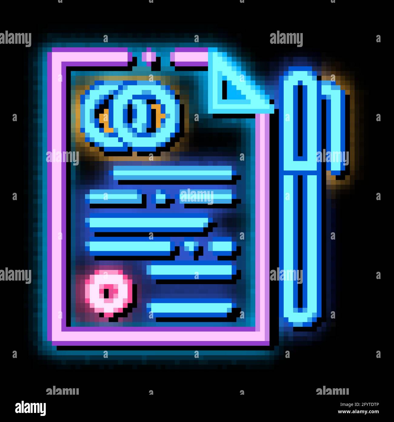 Retro diner neon Stock Vector Images - Alamy