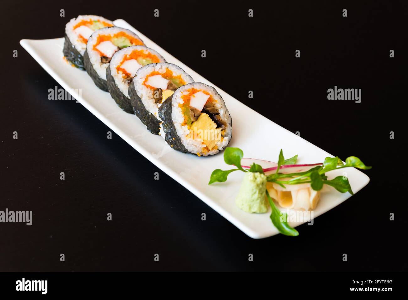 Sushi roll japanese food Stock Photo - Alamy