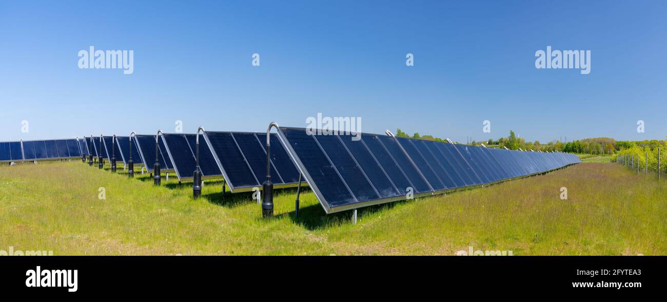 Solar Energy Park in Silkeborg, Denmark. It covers an area of 156.000 ...