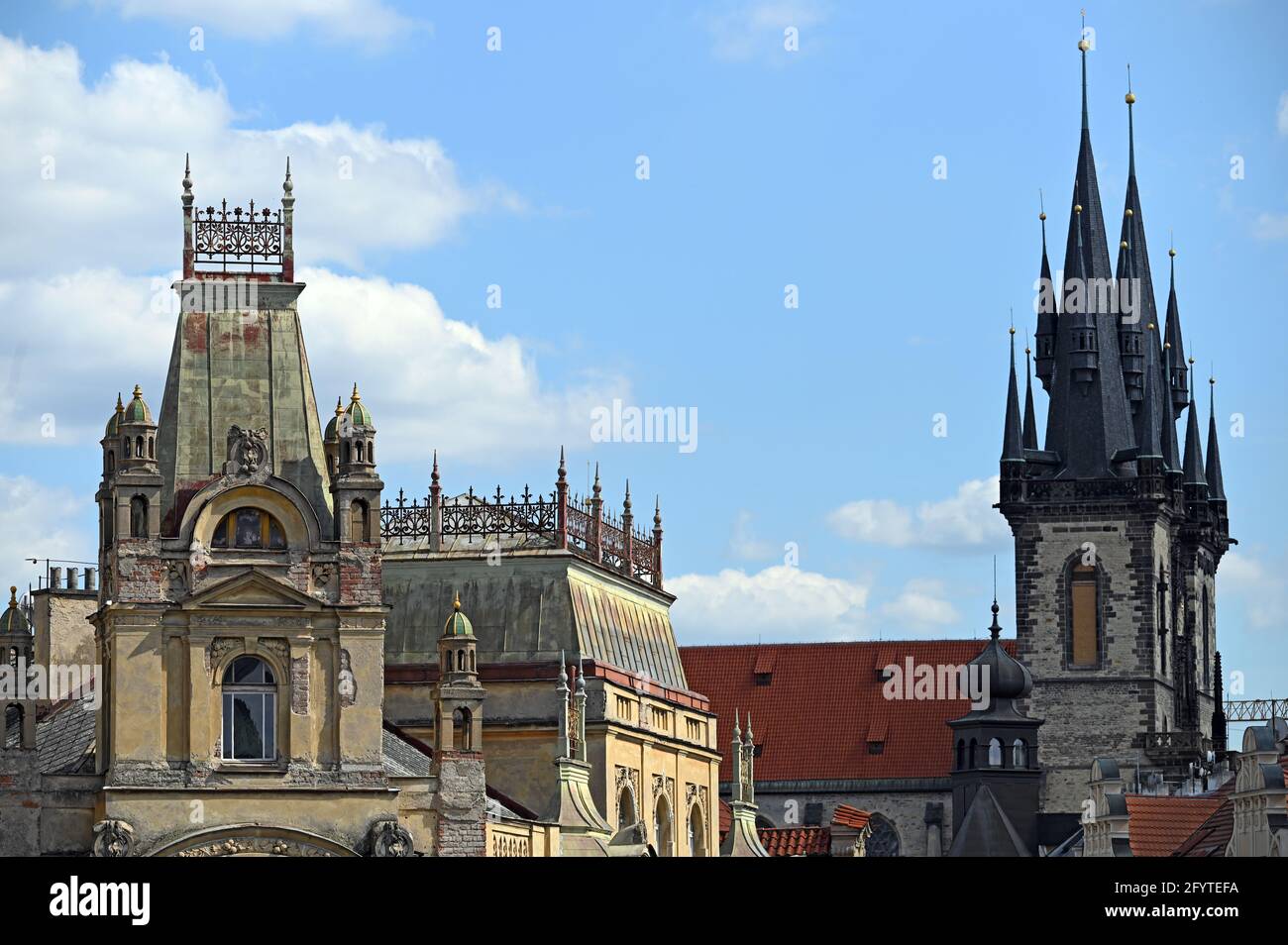 Old buildings in Jewish quarter Prague Stock Photo - Alamy