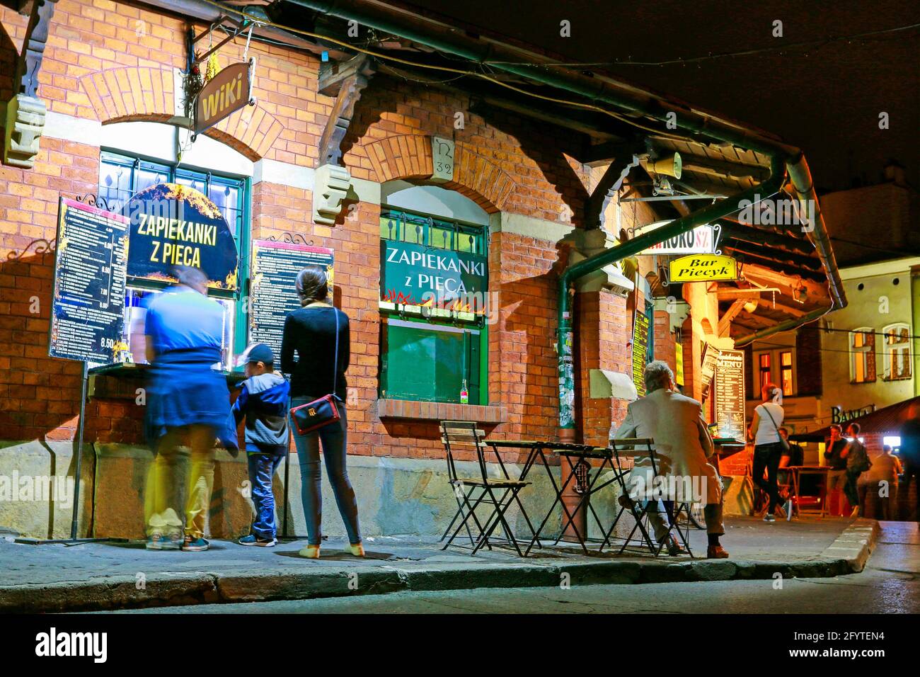 Street food at the Plac Nowy in Kazimierz, former jewish quarter of ...