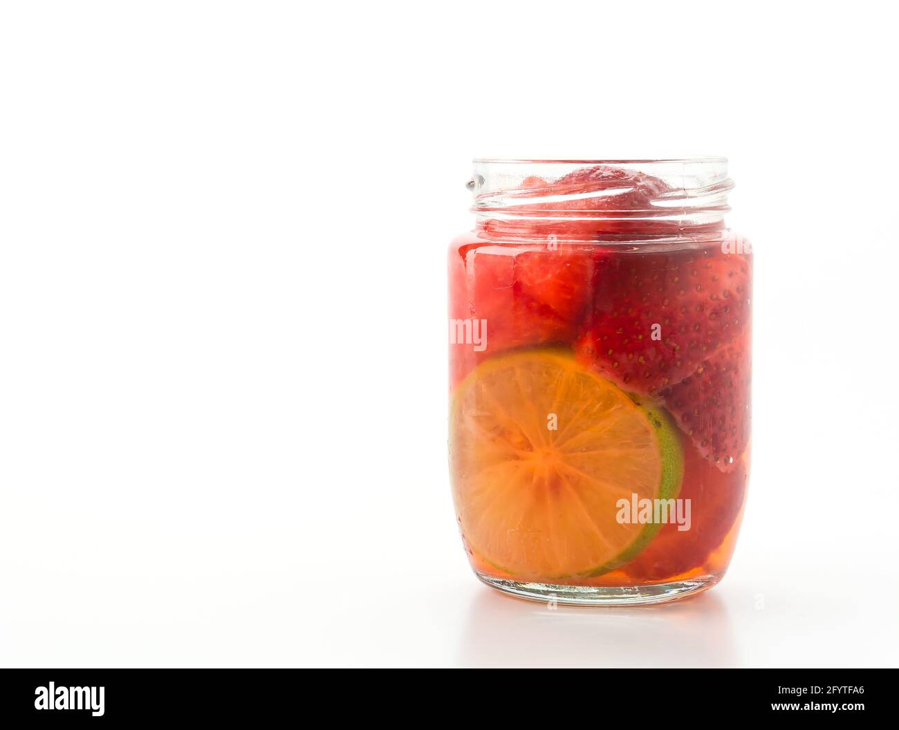 infused water on white background Stock Photo - Alamy