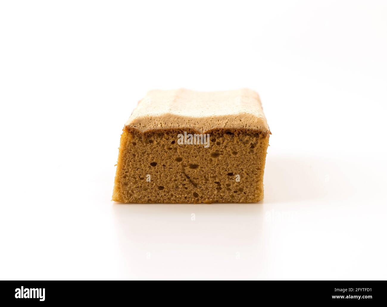 coffee cake on white background Stock Photo - Alamy