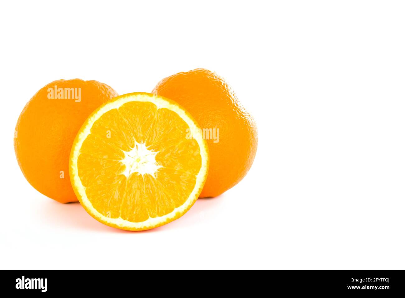 Orange isolated on white background Stock Photo - Alamy