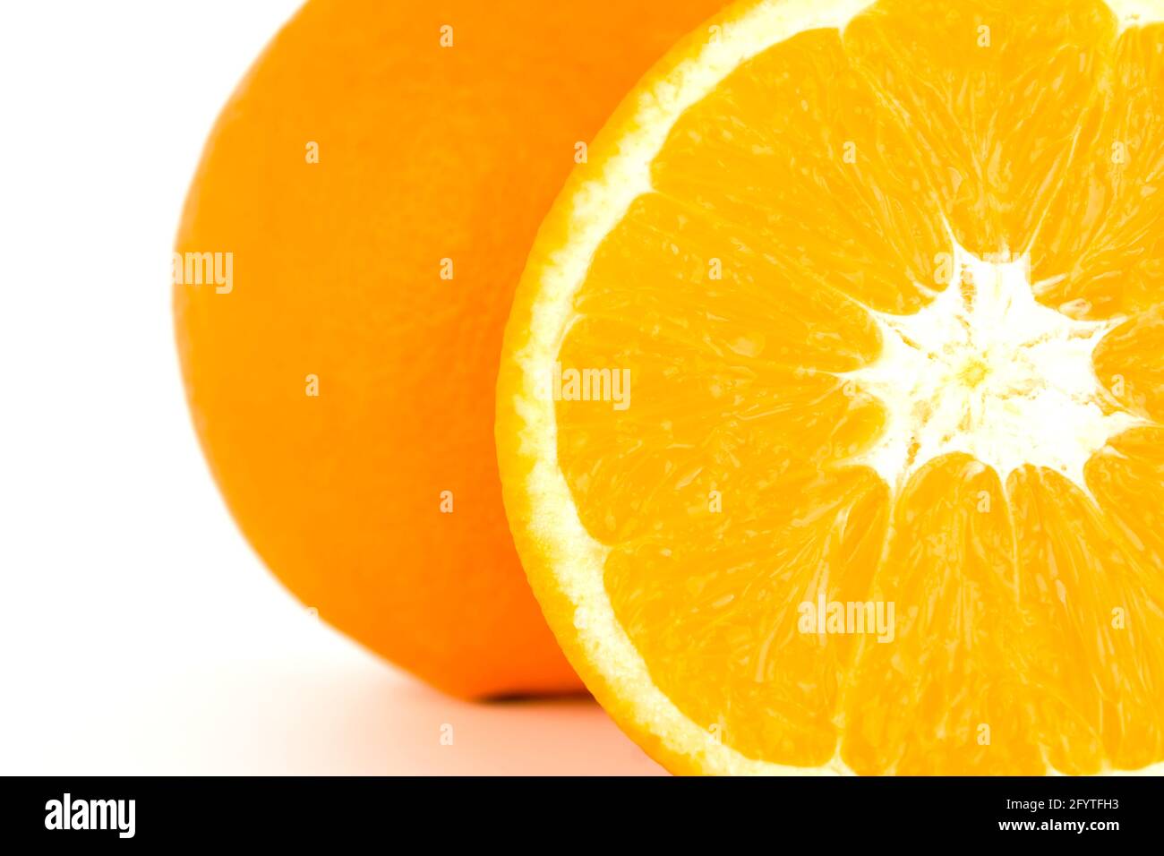 Orange isolated on white background Stock Photo - Alamy