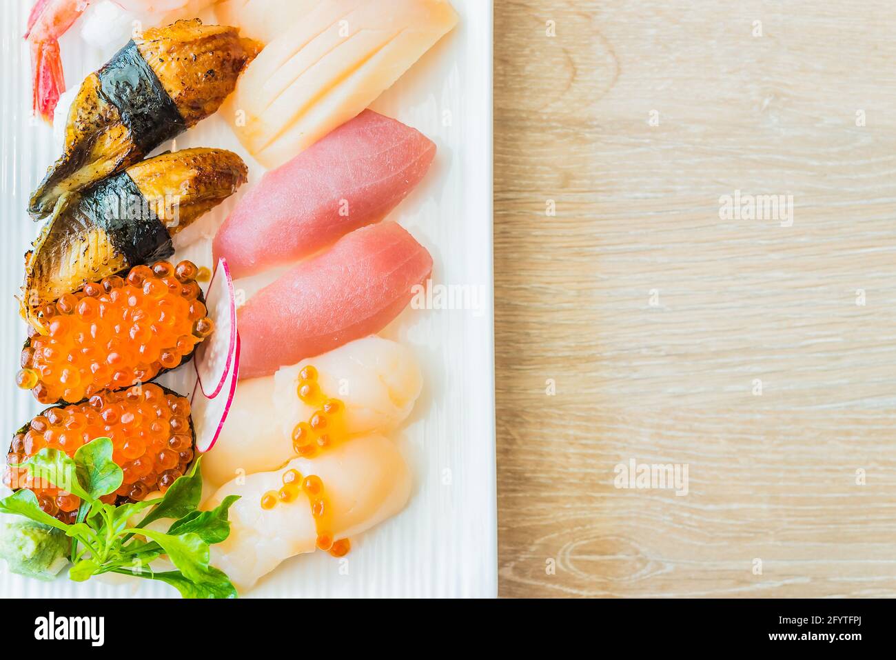 Nigiri sushi - japanese food style Stock Photo - Alamy
