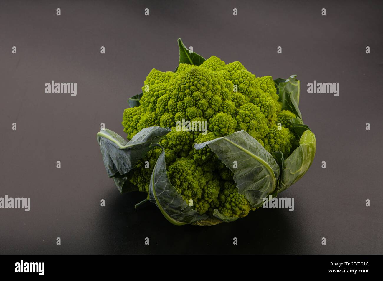 Tasty Vegan organic food - Romanesco cabbage Stock Photo - Alamy
