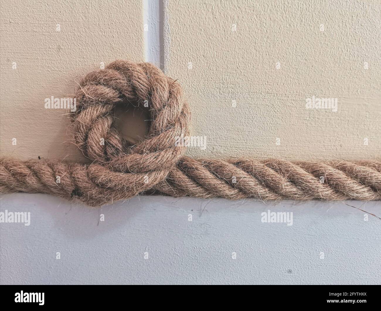 Thick rope white background horizontal hi-res stock photography and ...