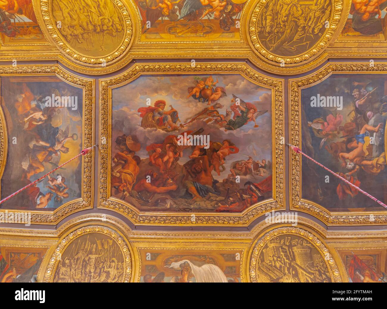 Versailles, France - 19 05 2021: Castle of Versailles. Louis XIV rooms ...