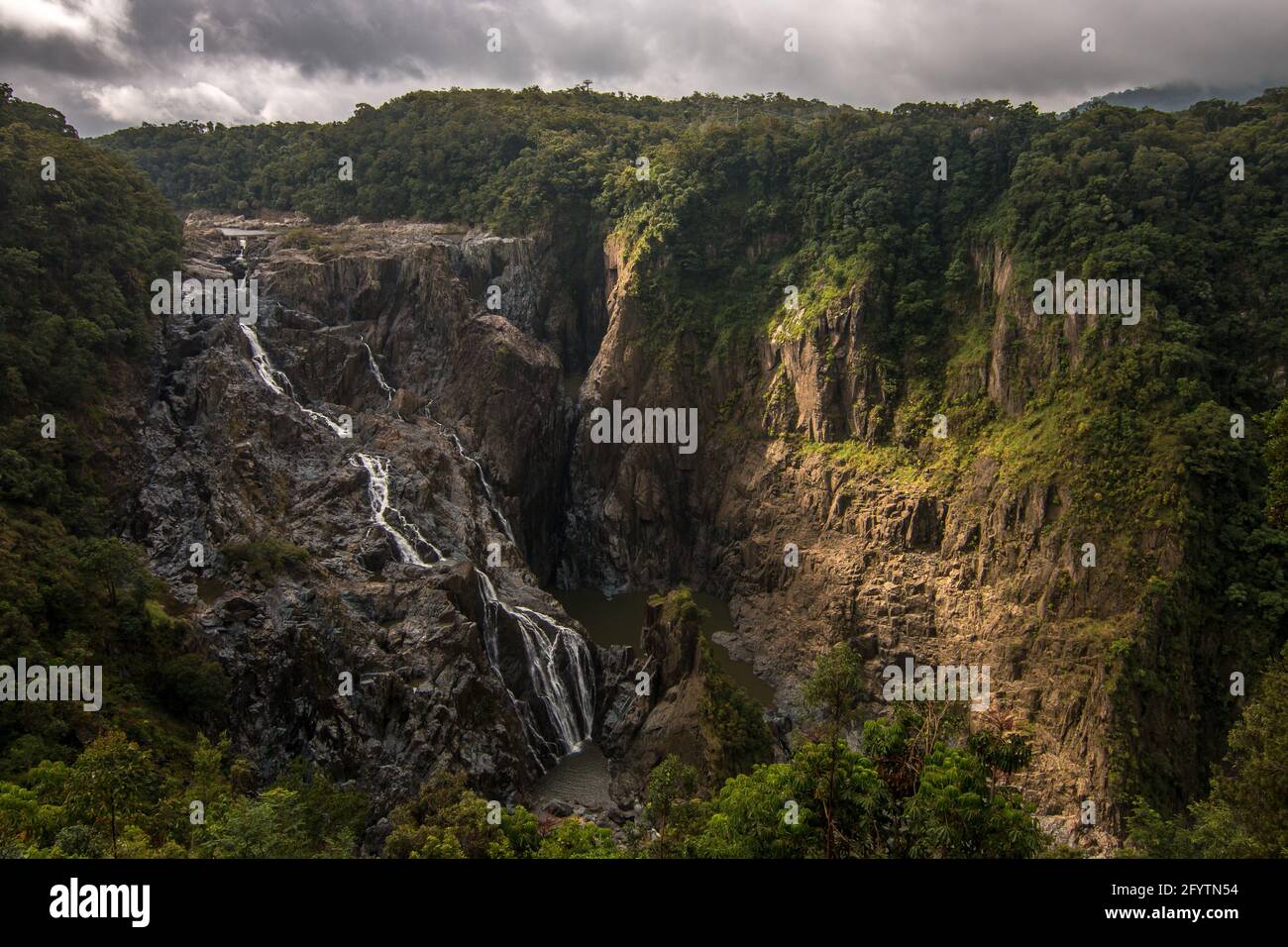 A gorgeous landscape of the Barron Gorge National Park in Kuranda ...
