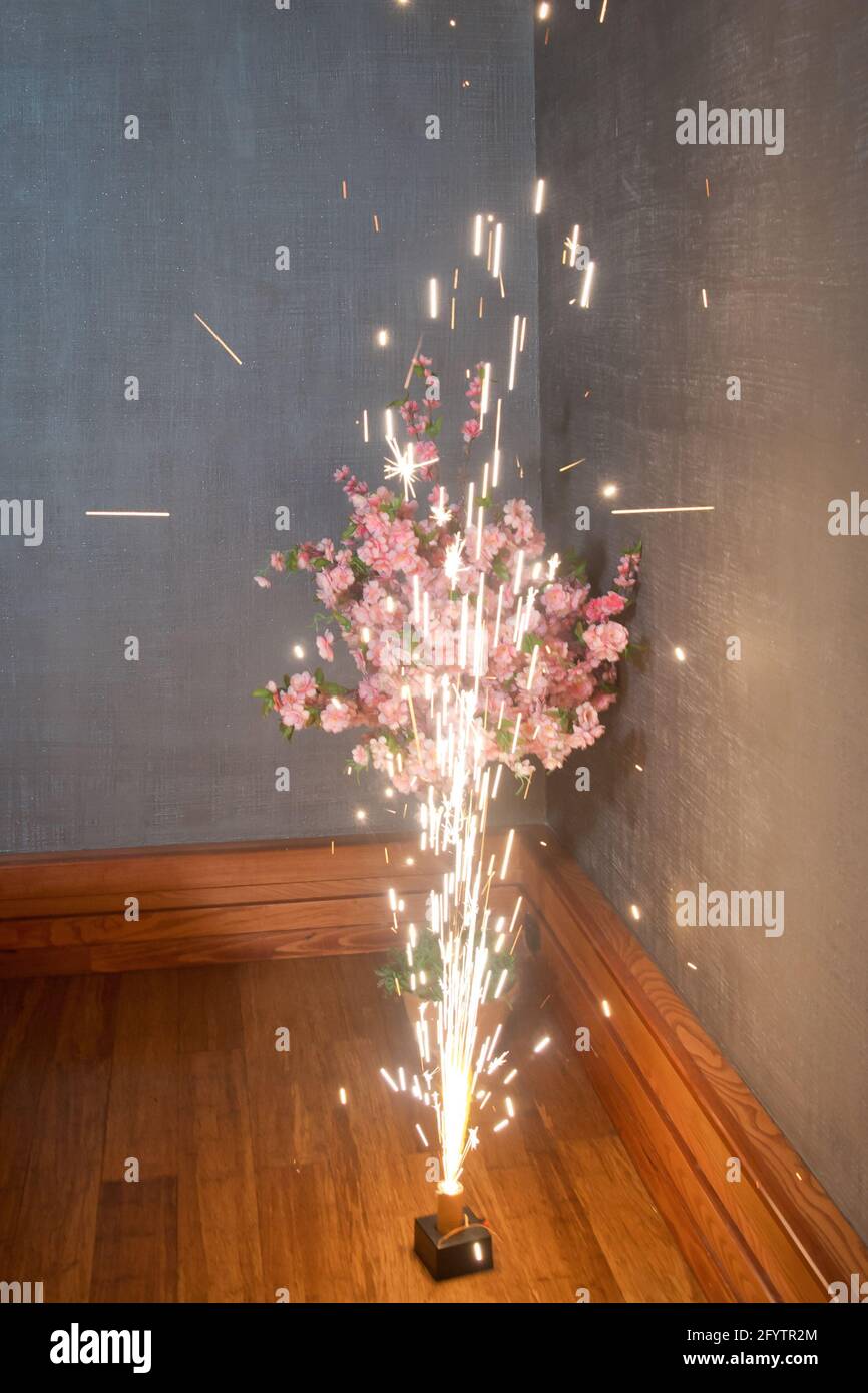 Fireworks on floor and background . Fireworks on the floor Stock Photo ...