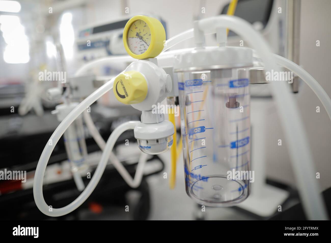 Bucharest, Romania - May 27, 2021: Details from a newly built Emergency ...