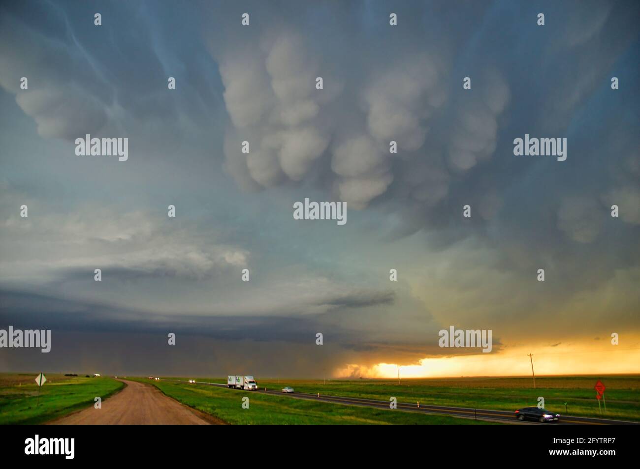 Supercell - Mammatus - Colorado Stock Photo - Alamy