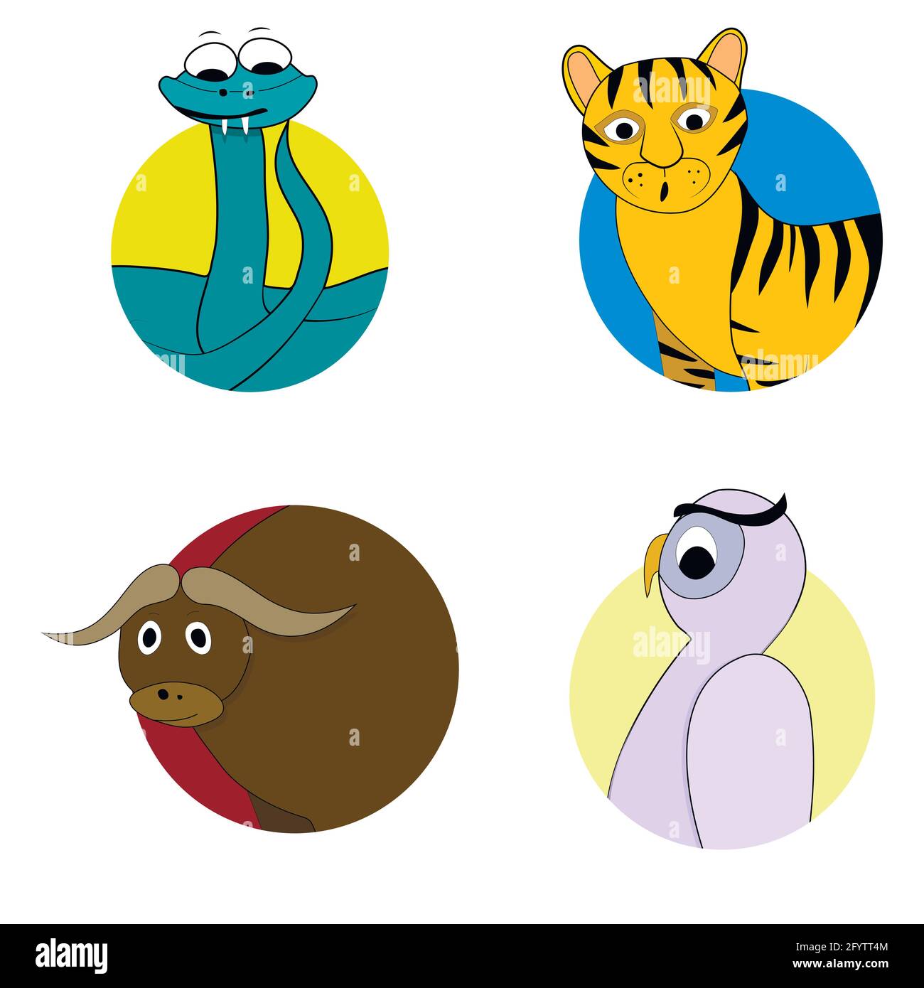Cat character badge Stock Vector Images - Alamy