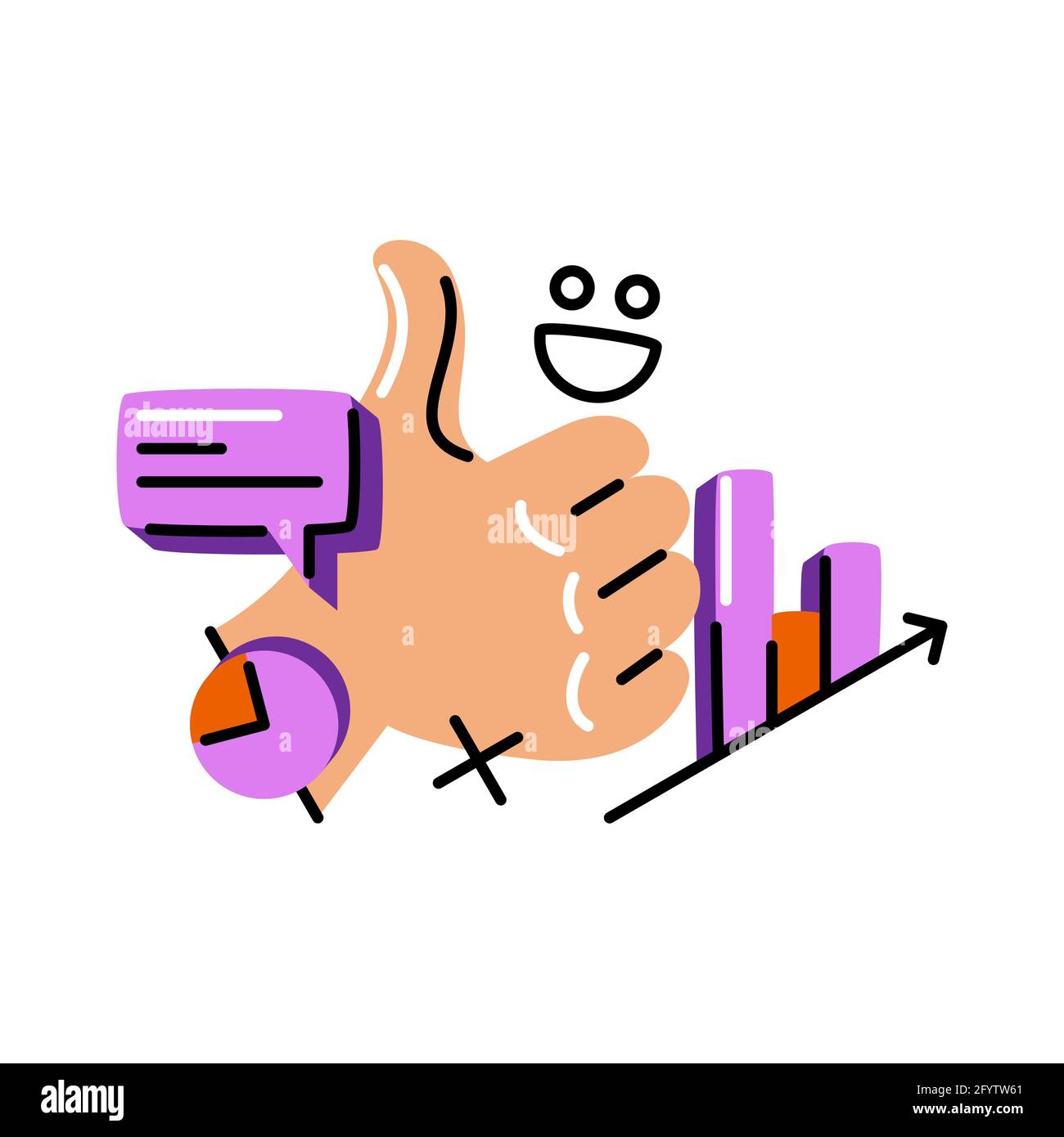 Customer support back Stock Vector Images - Alamy