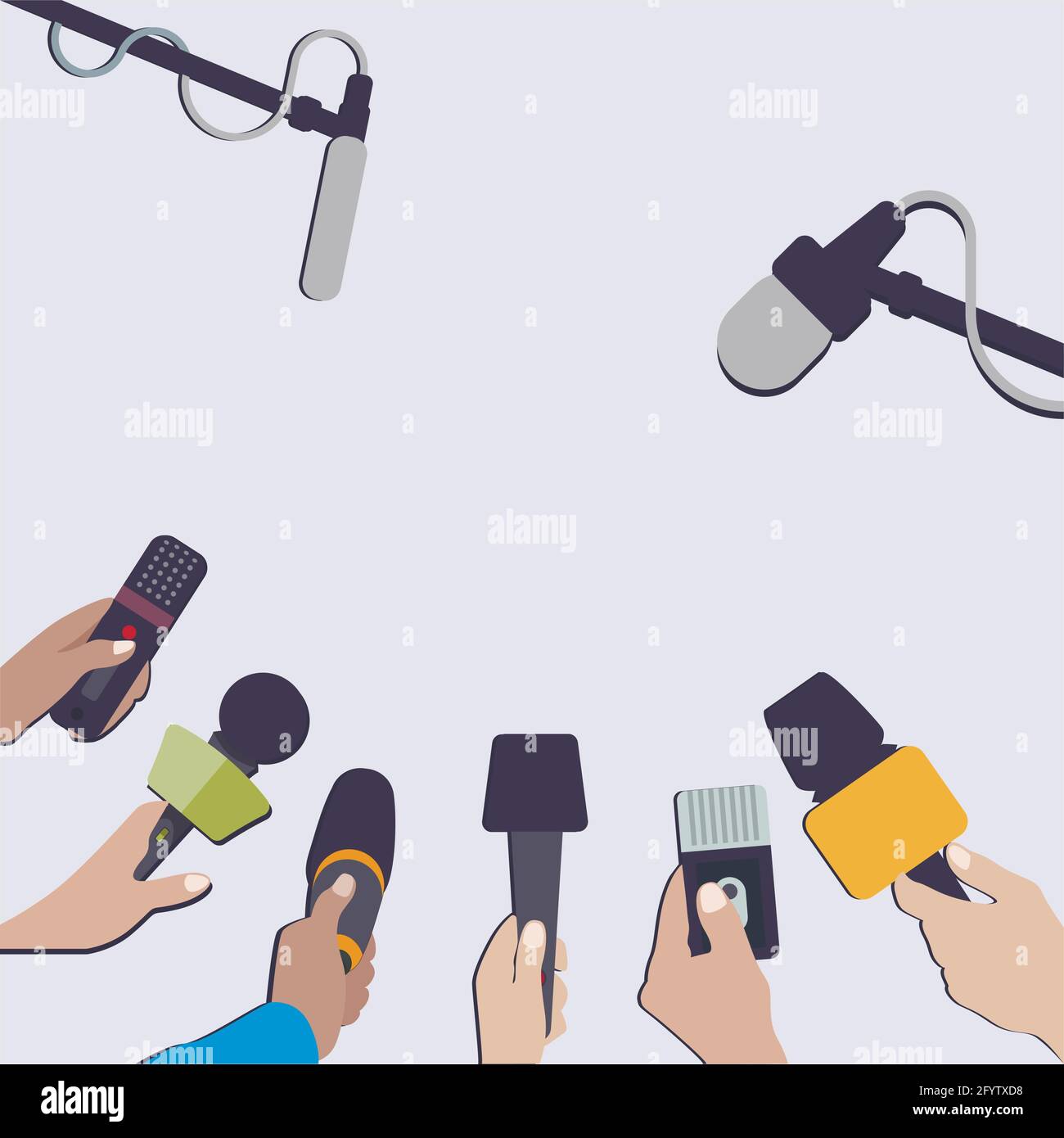 News conference Stock Vector Images - Alamy