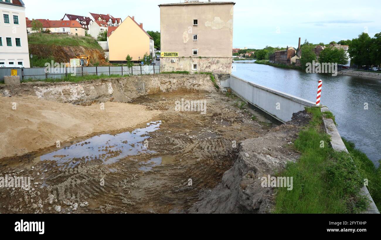 Baugrund in Zgorzelec , nahe der Altstadtbrücke , für ein ...
