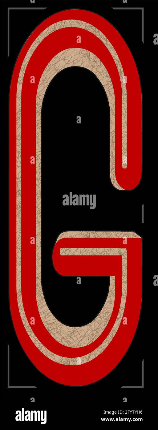 graphic with the uppercase character G as monogram Stock Photo - Alamy