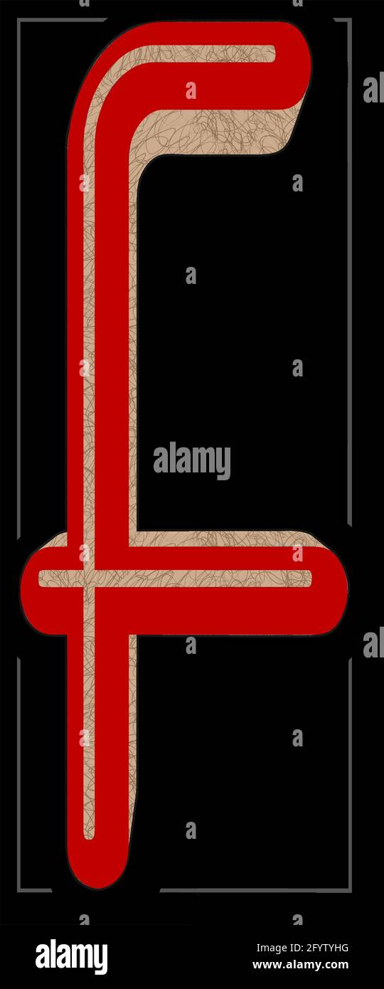 graphic with the uppercase character F as monogram Stock Photo - Alamy