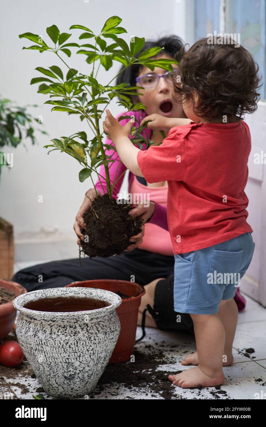 Woman observing women and children hi-res stock photography and images ...