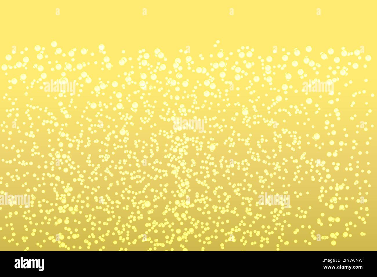 Fizzy sparkles in realistic effervescent champagne drink, soda effect ...