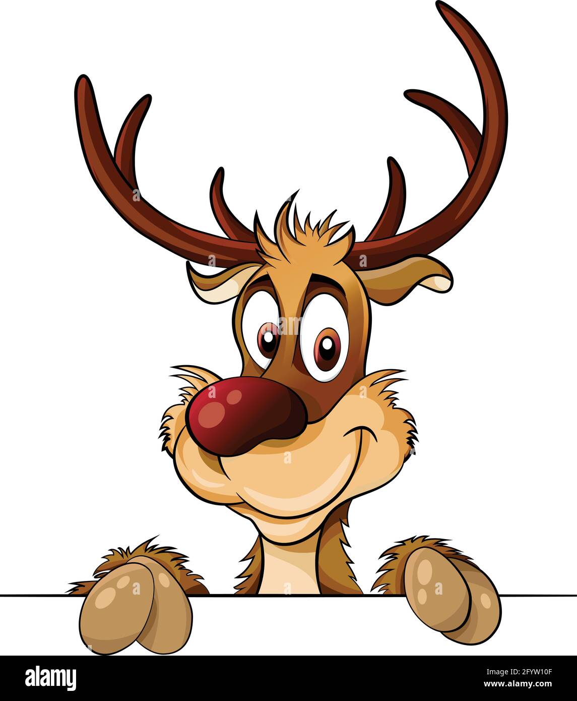 Smiling deer Stock Vector Images - Alamy