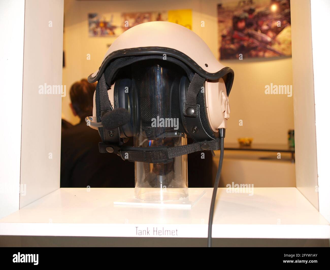armoured vehicle helmet in Eurosatory 2008 Stock Photo - Alamy