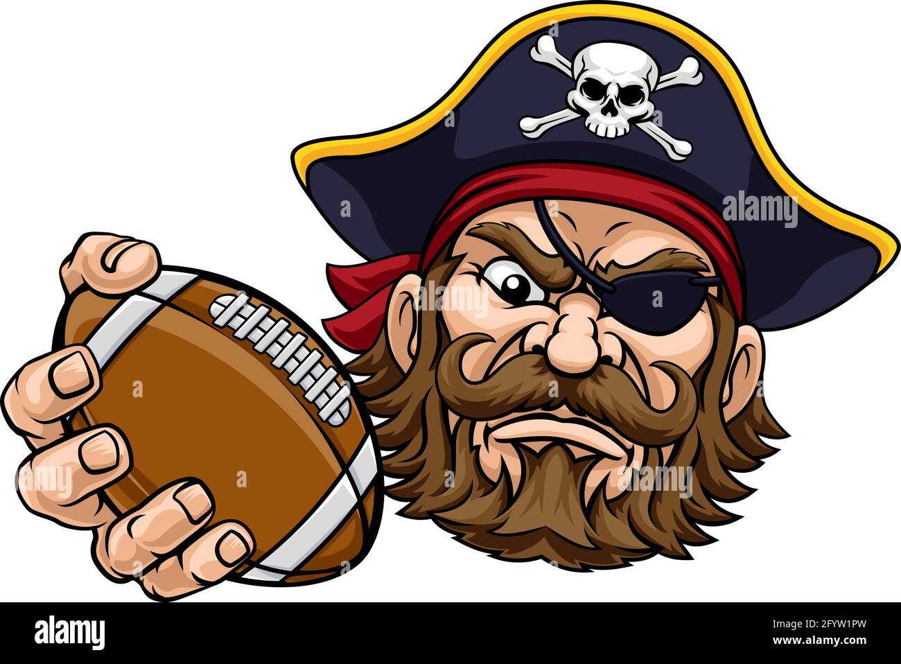 Pirate Football Mascot