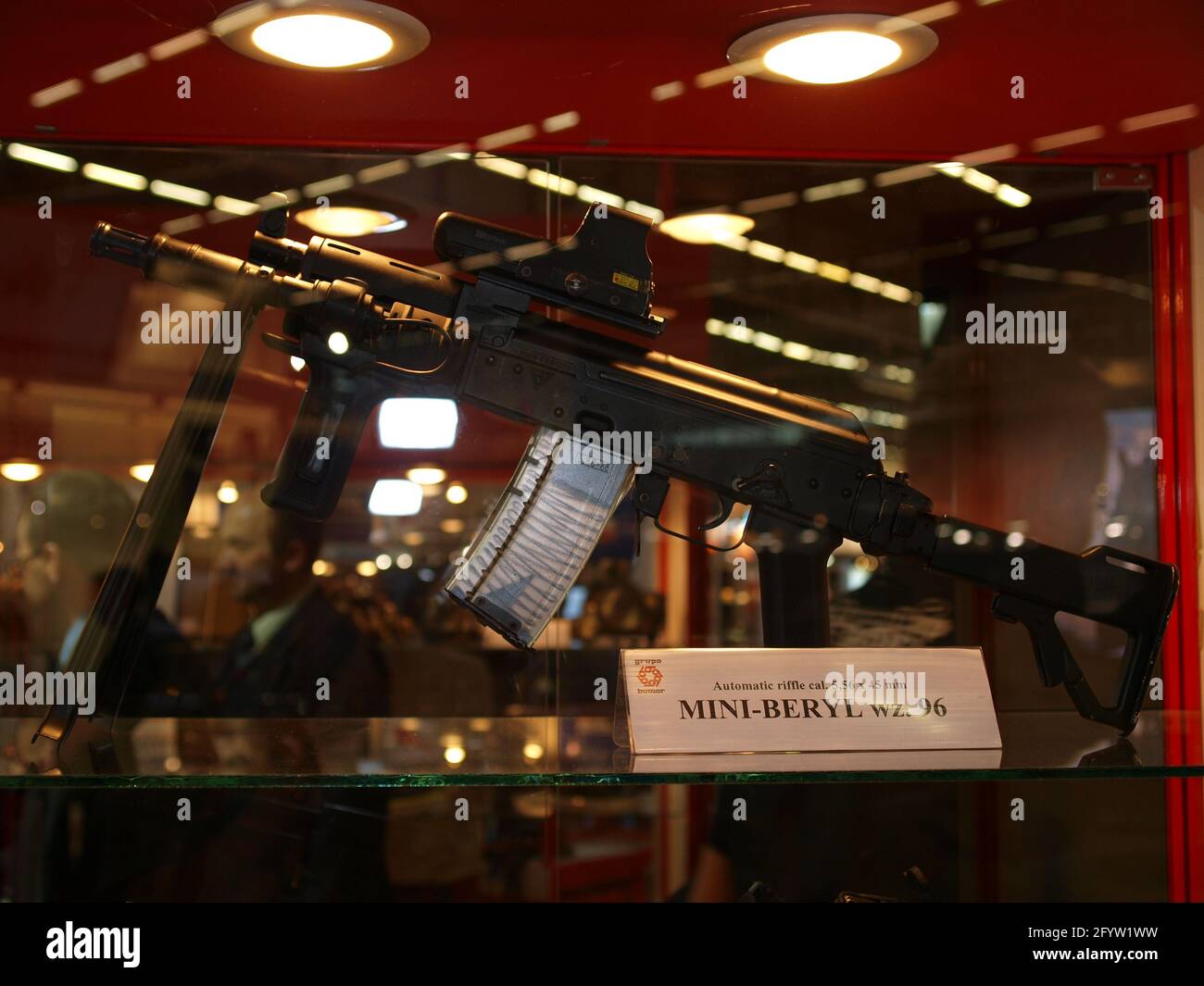 MINI-BERYL wz.96 Assualt rifle in Eurosatory 2008 Stock Photo - Alamy