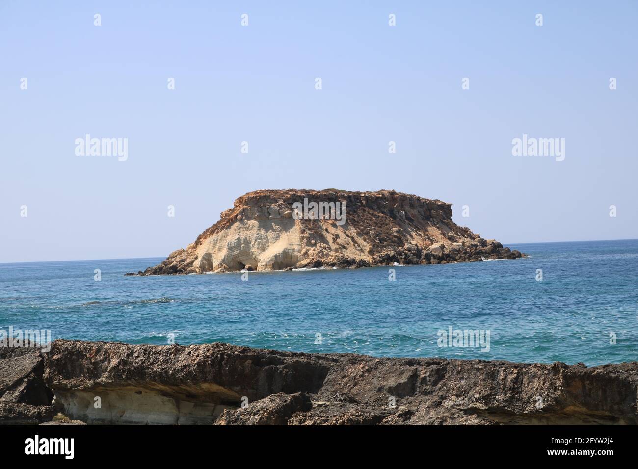 St George's Island off the coast of Pegeia, Cyprus Stock Photo - Alamy