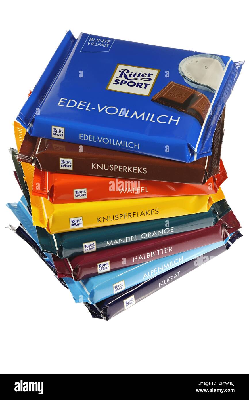Ritter sport chocolate hi-res stock photography and images - Alamy