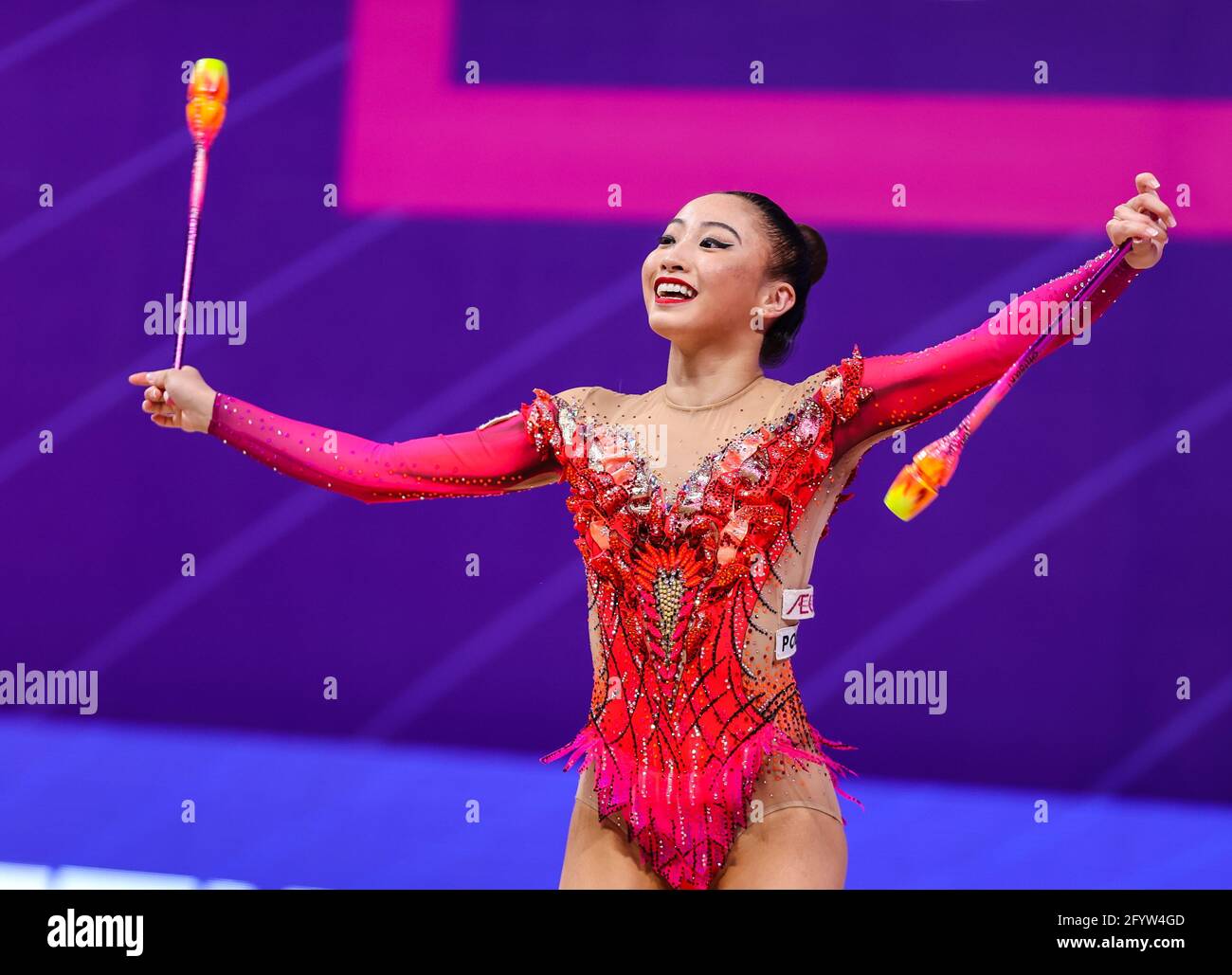 Oiwa Chisaki Jpn During The Rhythmic Gymnastics Fig World Cup 2021 Pesaro At Vitrifrigo Arena