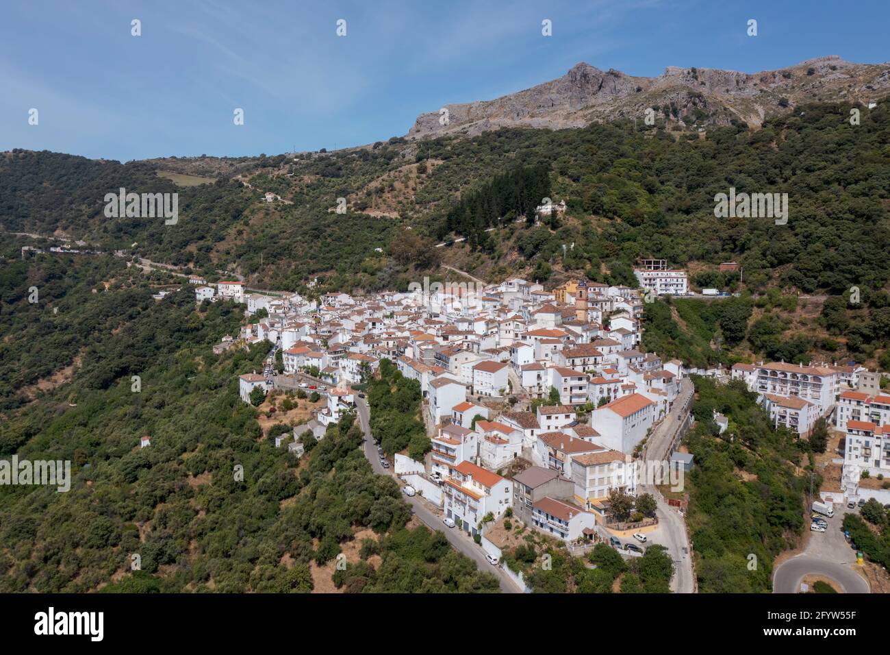 Municipality of Algatocin in the comarca of the Genal valley, Andalusia ...