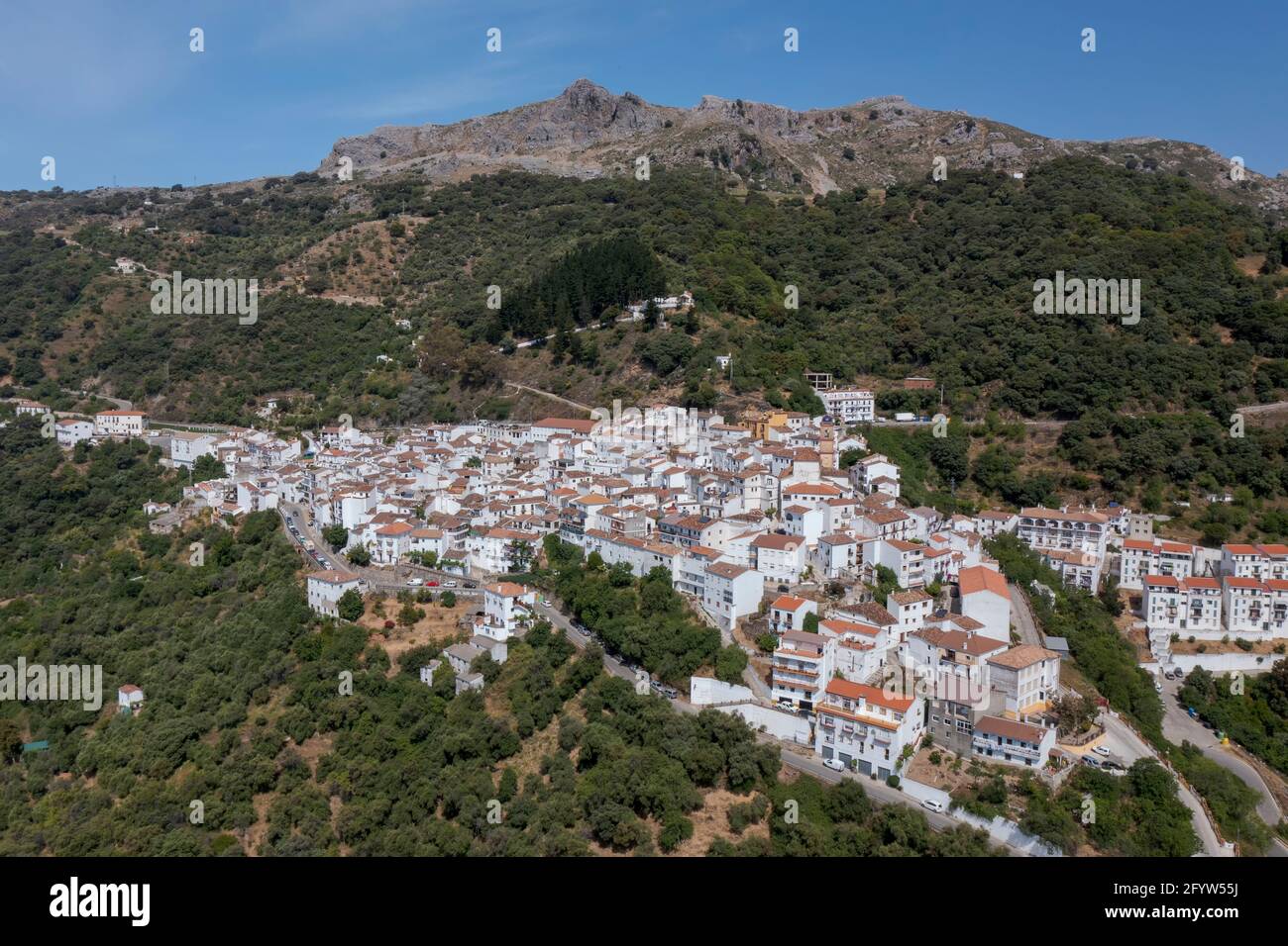 Municipality of Algatocin in the comarca of the Genal valley, Andalusia ...