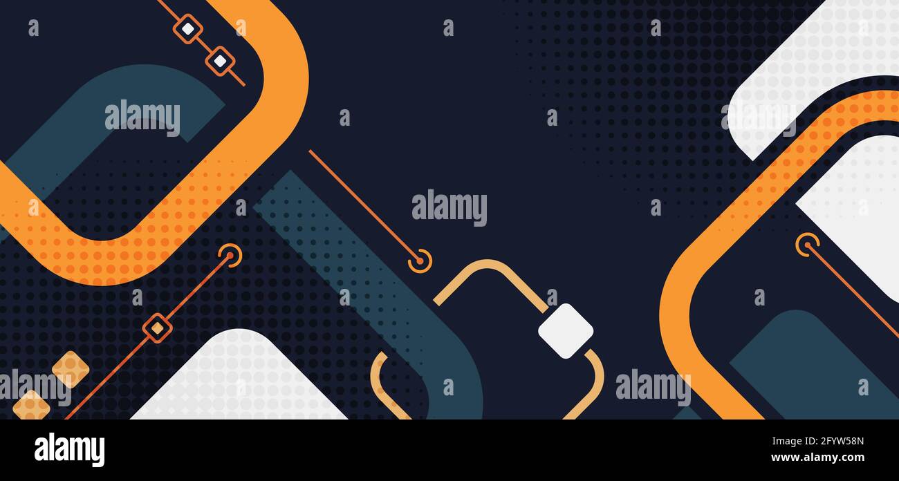 Abstract design of banner geometric artwork trendy decoration ...