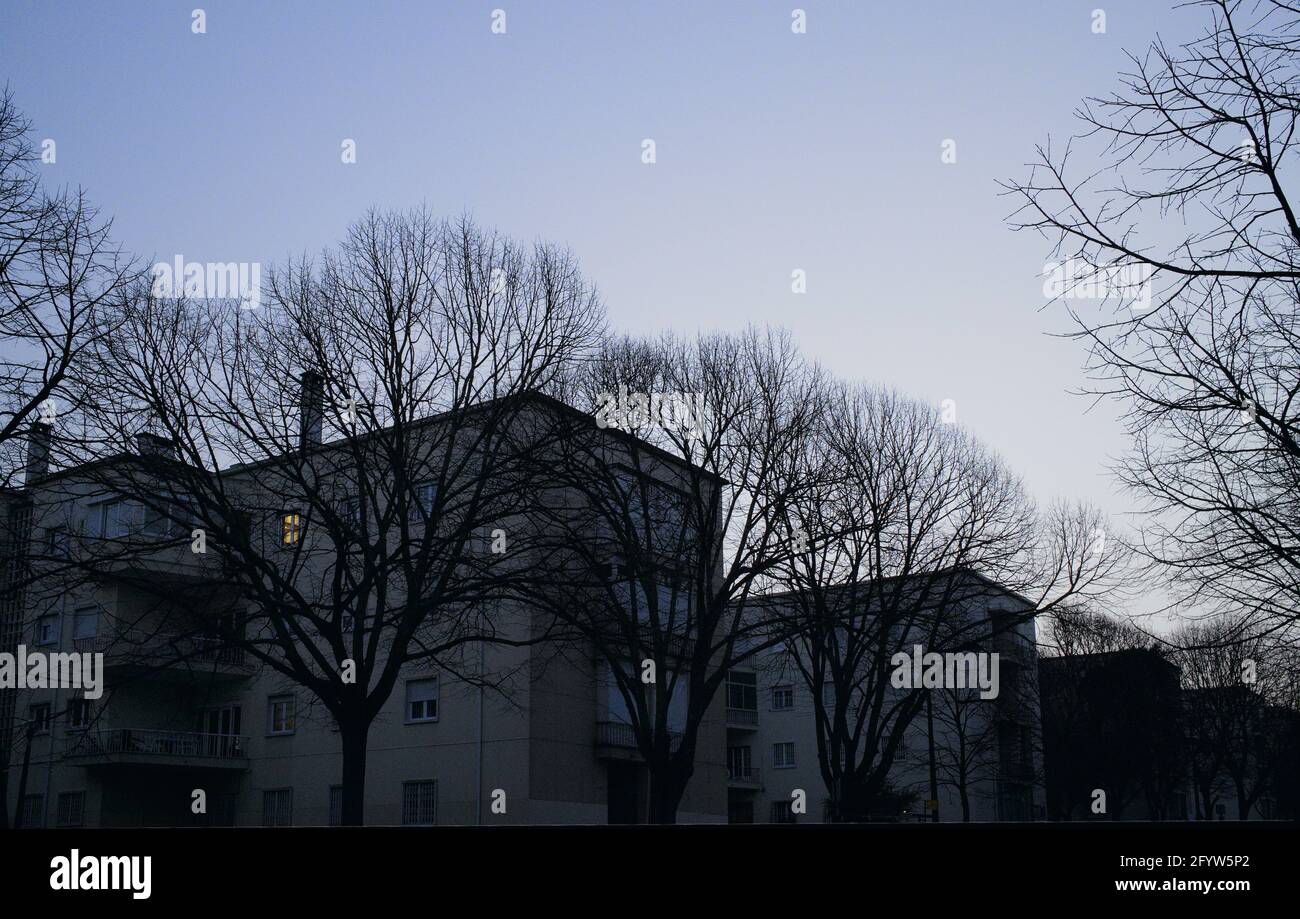 End of day in Lisbon Stock Photo - Alamy