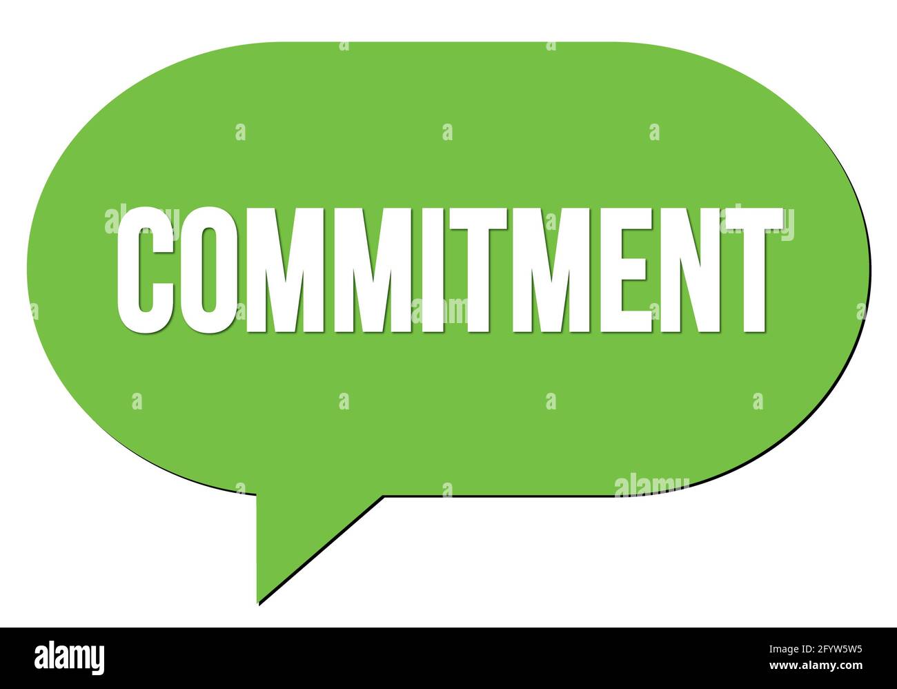 Commitment word written in hi-res stock photography and images - Alamy