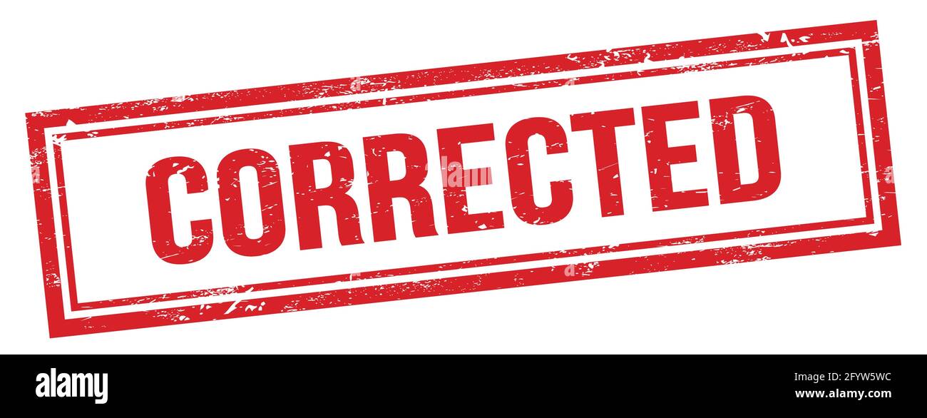 Corrected rubber stamp hi-res stock photography and images - Alamy