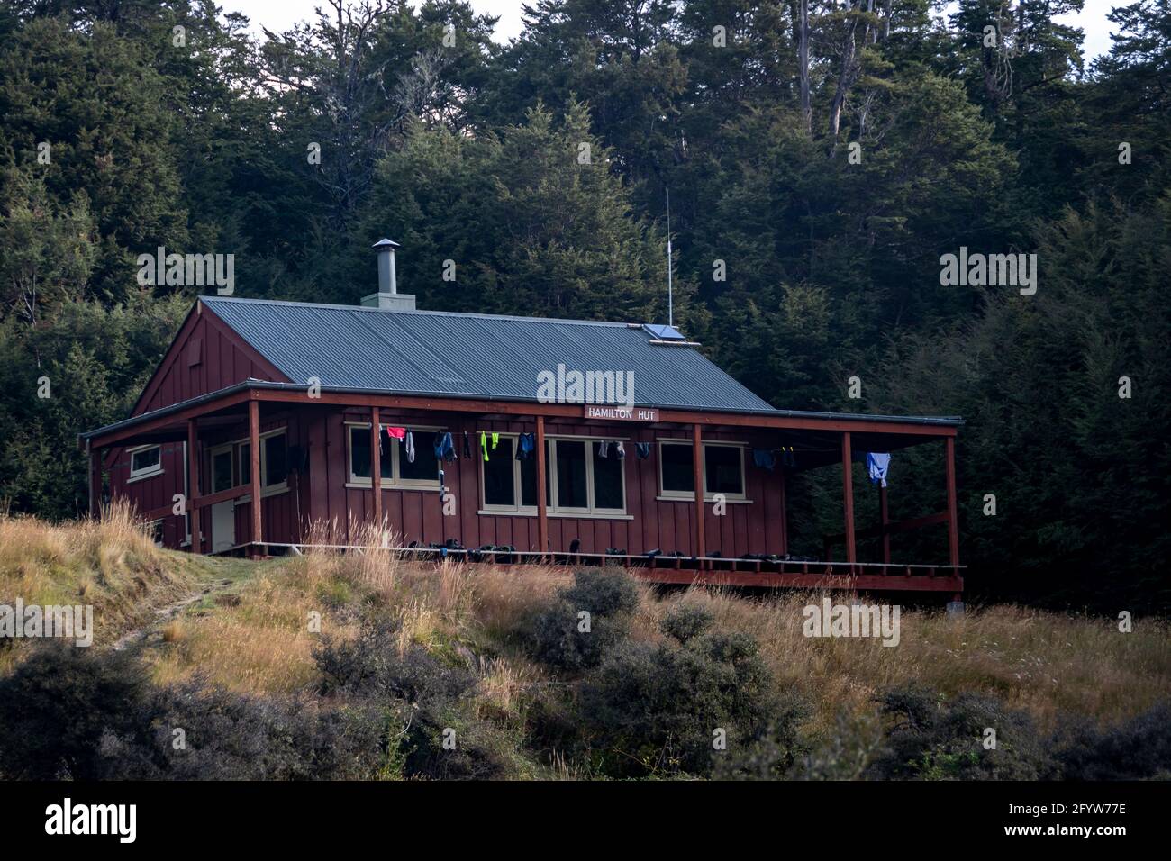 Hamilton Hut, Arthurs Pass National Park, Canterbury, South Island, New ...