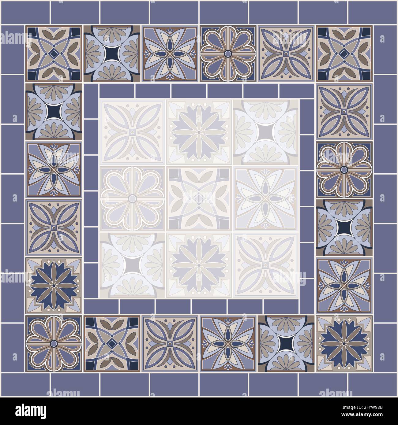 Italian tiled floor Stock Vector Images - Alamy