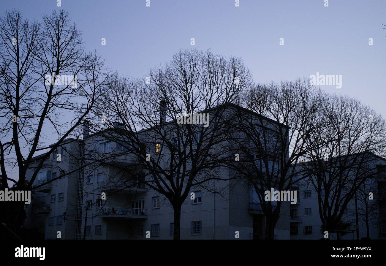 End of day in Lisbon Stock Photo - Alamy