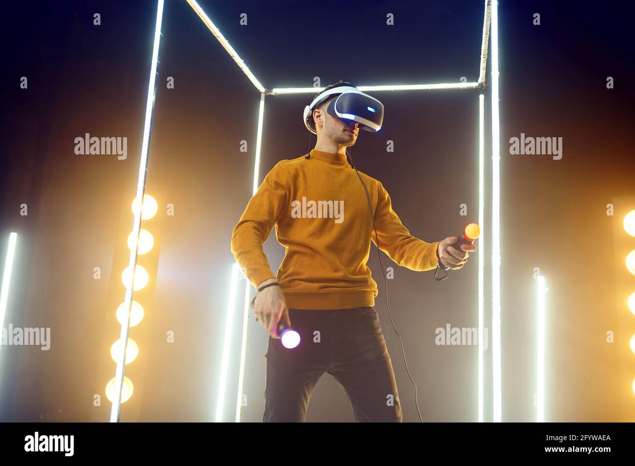 Using vr headset joystick hi-res stock photography and images - Alamy