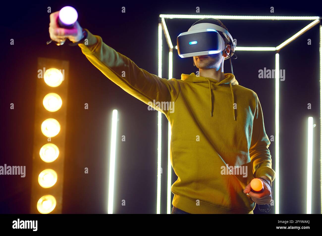 Using vr headset joystick hi-res stock photography and images - Alamy
