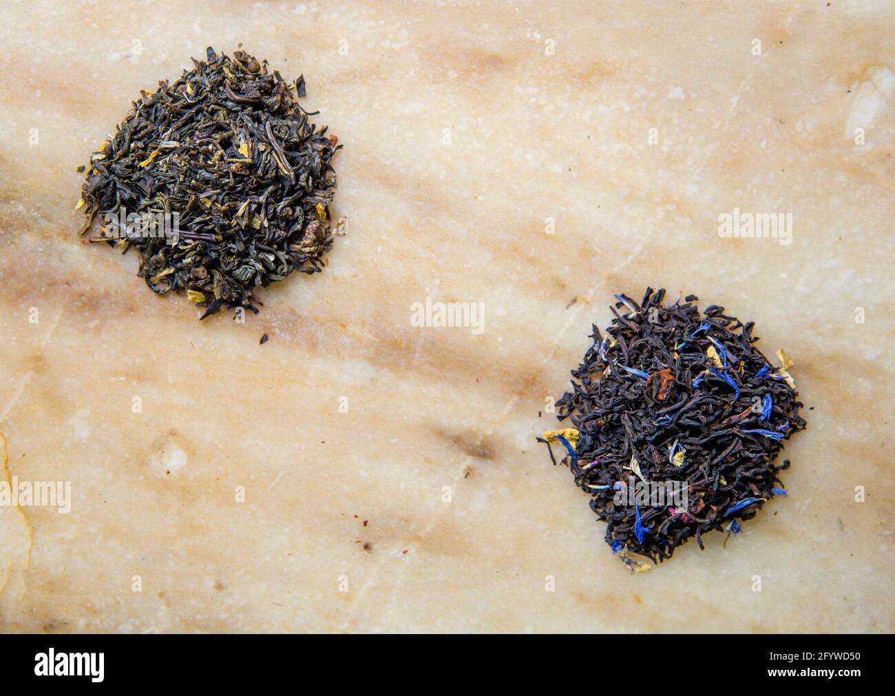 Two kinds tea in hi-res stock photography and images - Alamy