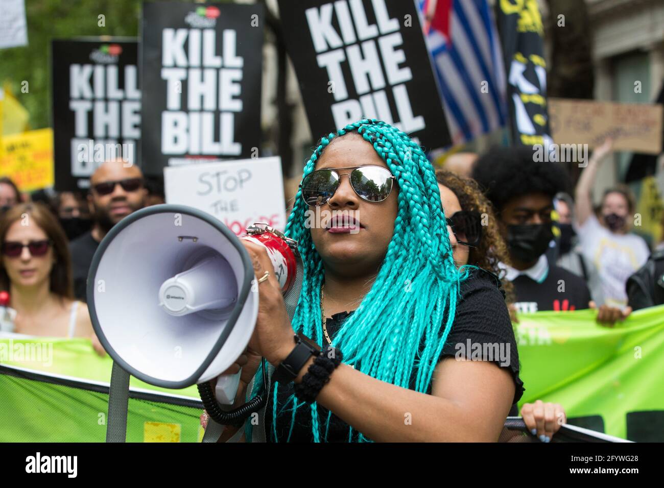 Blm protests marches hi-res stock photography and images - Alamy