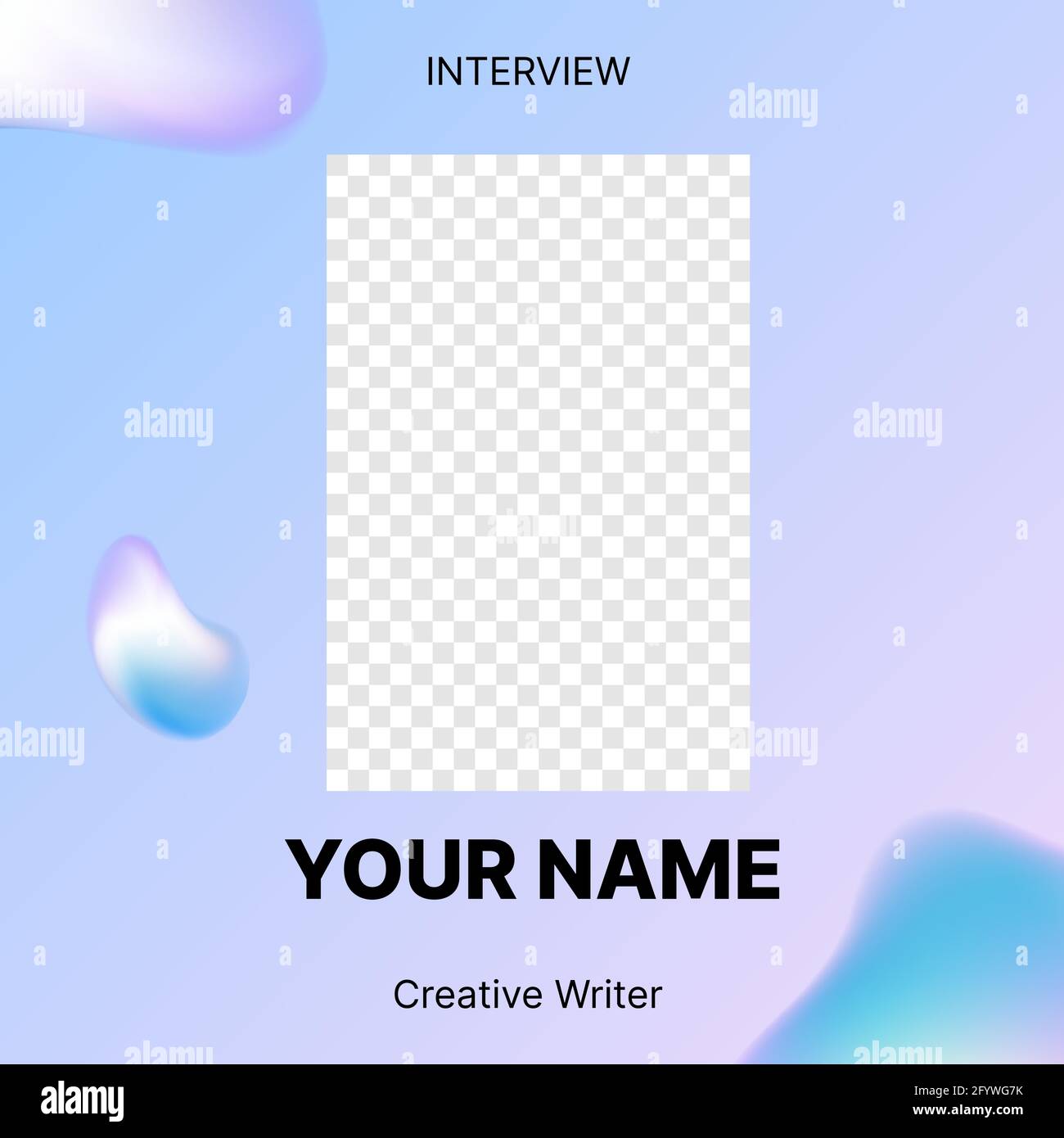 Banner for Your Account. Job Interview Template. Put Your Photo Under ...
