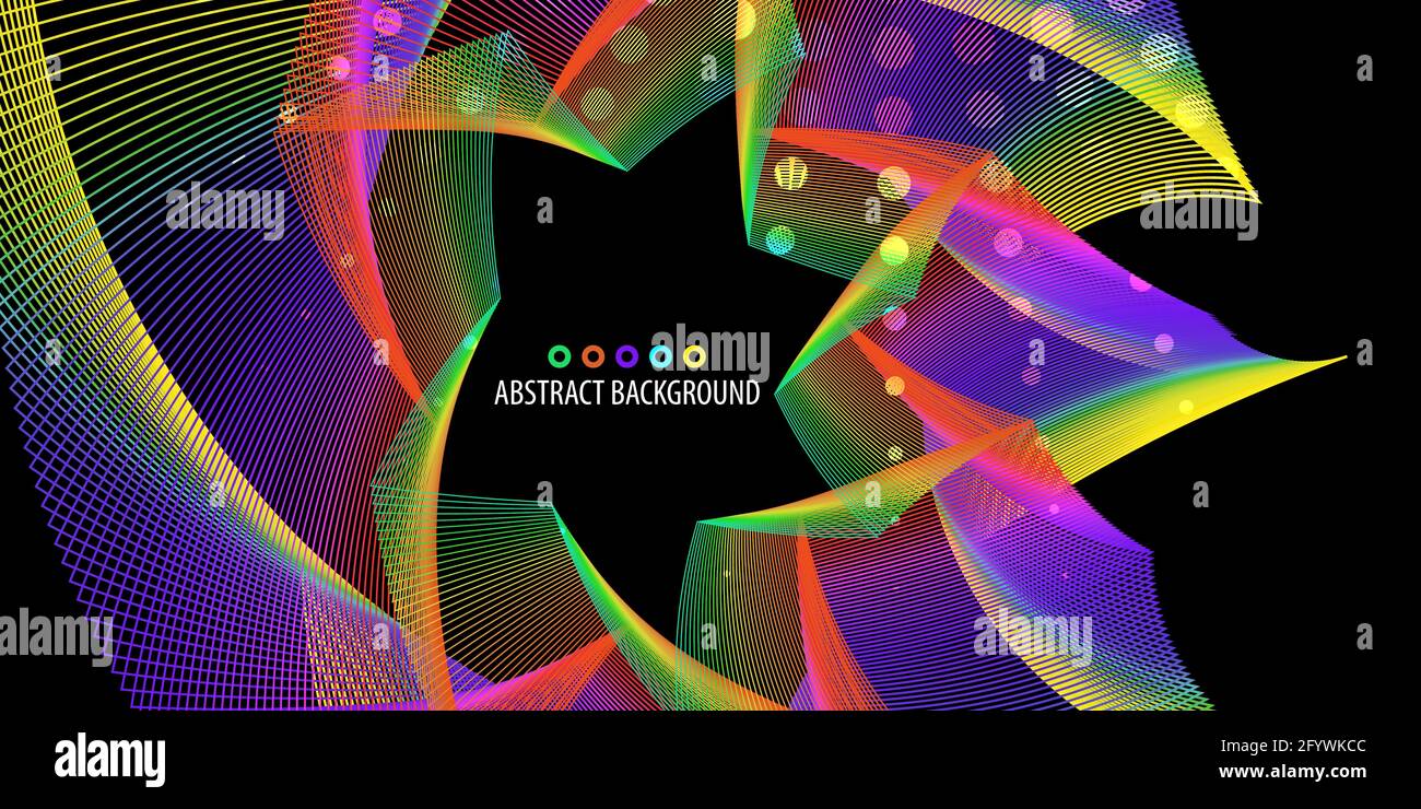 Abstract colorful background graphics template with blended multiple ...