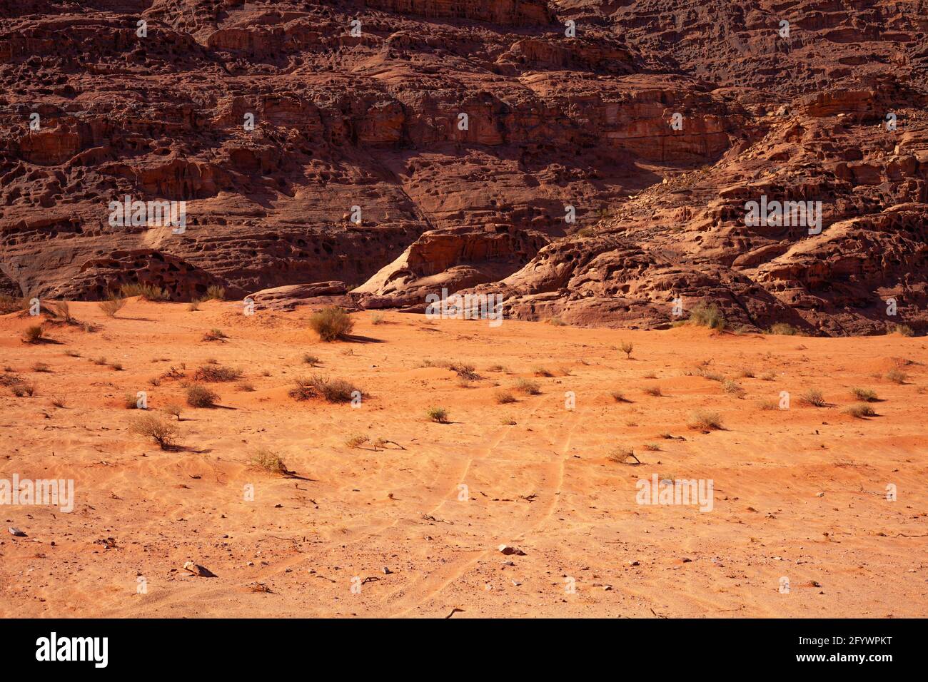 The Wadi Rum Valley in Jordan Stock Photo - Alamy