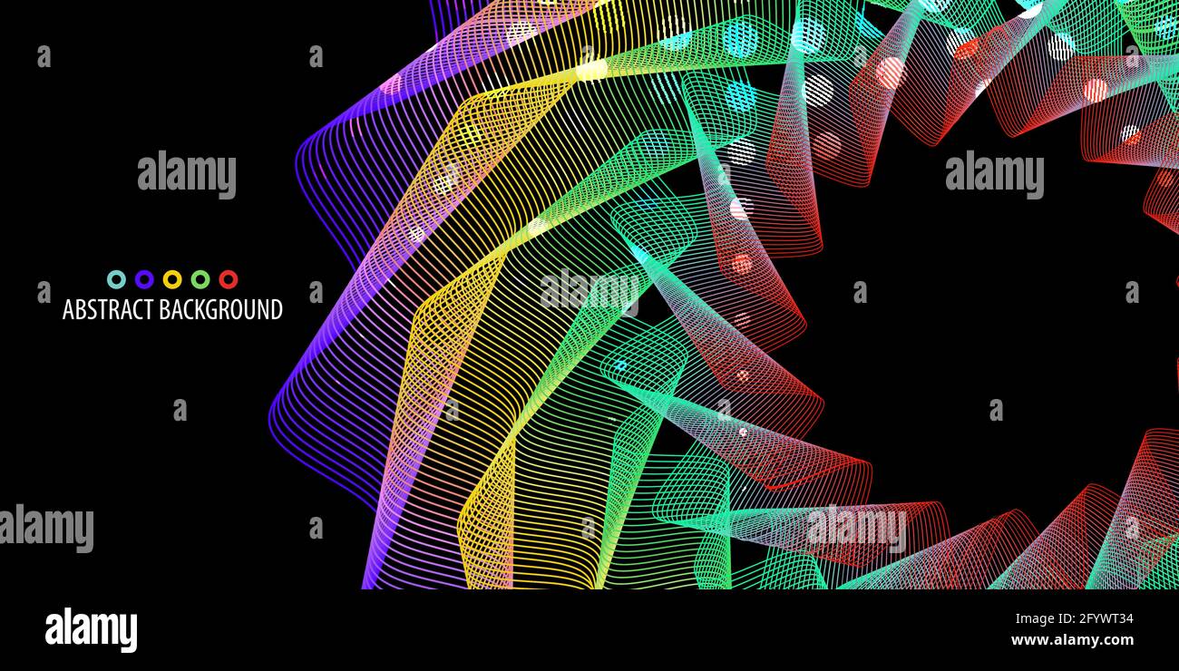 Abstract colorful background graphics template with blended multiple ...